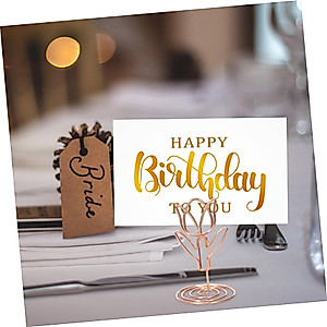 Anneome 10 Pcs Place Card Holders Elegant Table Stands for Wedding Reception Birthday Parties and Special Events Photo Holders for Centerpieces