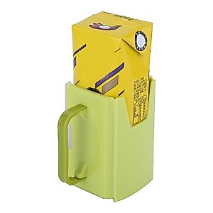 Adjustable Carton Cup Holder for Baby Infant Toddlers Kids Drinking Training(Green)