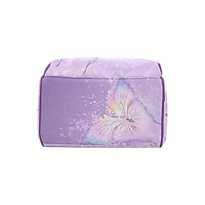 Personalized Watercolor Butterfly Purple Diaper Bag Backpack Name Custom Mommy Baby Bags Travel Daypack for Mom Gifts