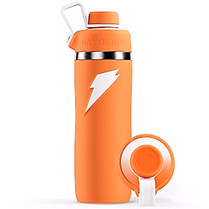 Gatorade 'Overtime' 22oz Stainless Steel Water Bottle, Twist Cap, Orange