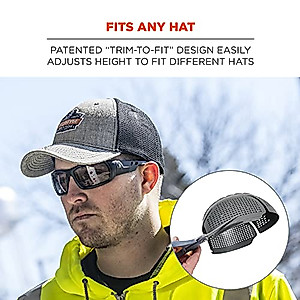 Ergodyne Skullerz 8945F(x) Universal Bump Cap Insert with Extra Venting, Fits Into Any Baseball Hat, Charcoal