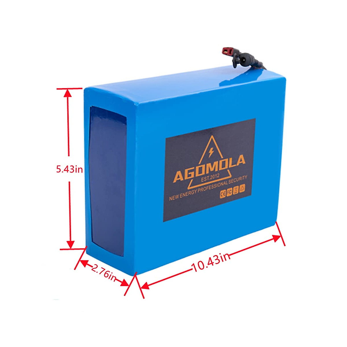 agomola Electric Bicycle 48V 36V Lithium Battery 20Ah 12Ah 14Ah 15Ah Ebike Battery for Electric Bike Scooter Battery 100W to 1200W