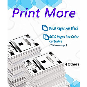 HGZ 4 Pack Replacement 970XL 971XL Ink Cartridges 970 971 Ink Compatible Officejet Pro X576dw X476dw X476dn X451dn X451dw X551dw Printer