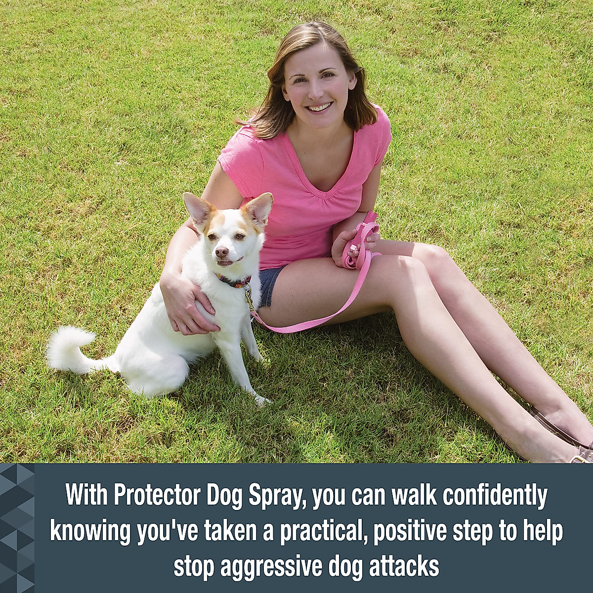 SABRE RED SABRE Protector Dog Spray with Key Ring, 14 Bursts, 12-Foot (4-Meter) Range, Humane Dog Attack Deterrent, Maximum Strength Allowed By EPA