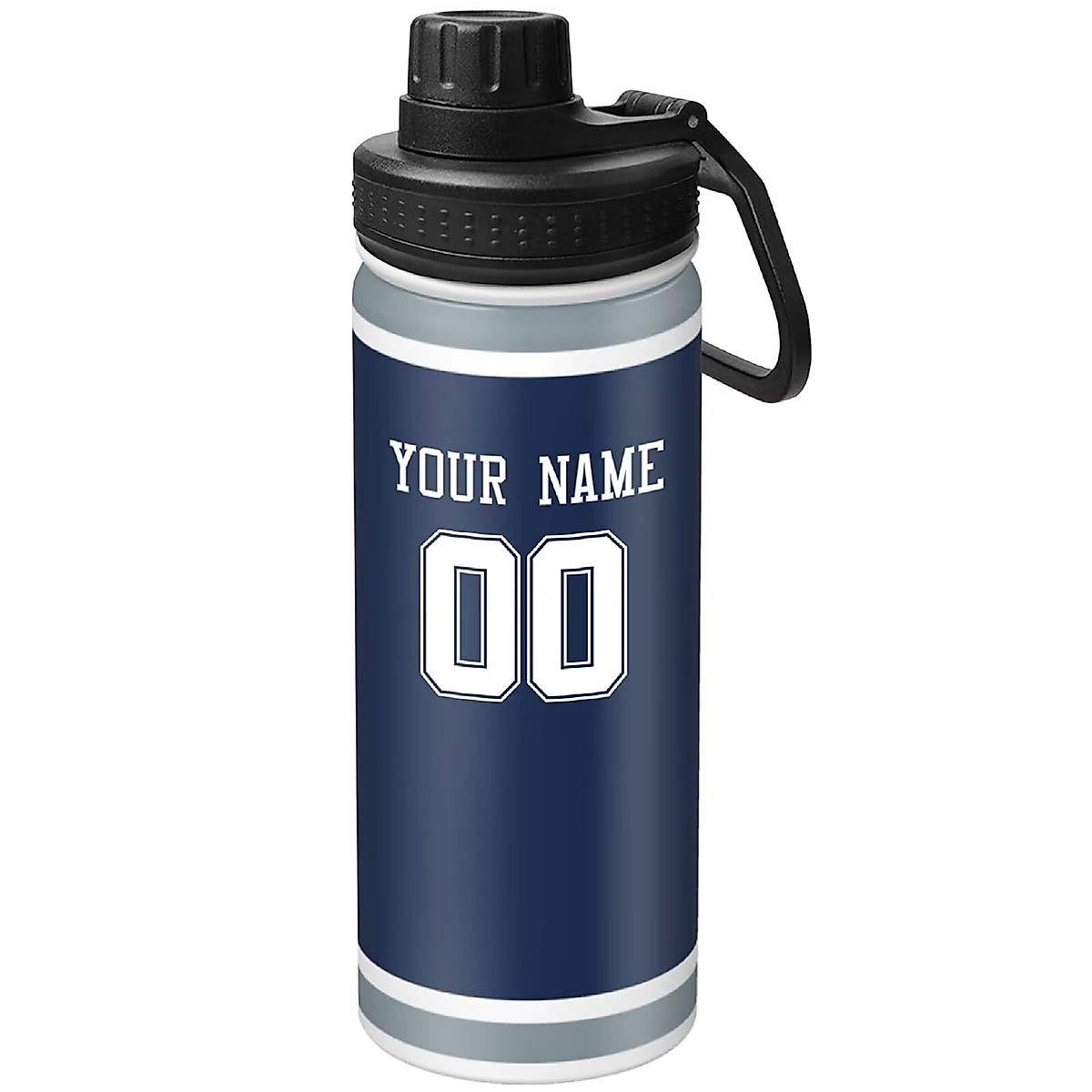 ANTKING Dallas Tumbler Travel Mug Coffee Cup Custom Name Number Gifts for Men Women Youth