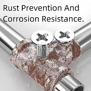 NACX M2 x 6mm Phillips Countersunk Flat Head Machine Screws Bolts, A2-70, Silver Tone, 304 Stainless Steel, 500Pcs