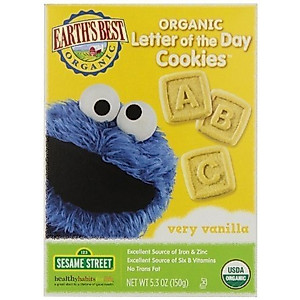 EARTHS BEST COOKIE VNLA SST ORG, 5.3 OZ, PK- 6