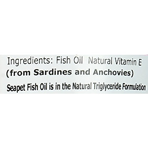 Sea Pet Omega Plus Fish Oil with Natural Vitamin E (16 oz)