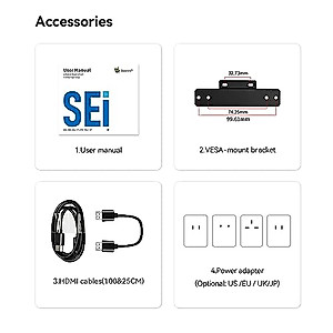 Beelink SEI12 Mini PC with Intel Core i5-12450H(8C/12T), 16GB DDR4, 500GB NVMe M.2 SSD, Dual Display 4K@60Hz Output, WiFi 6, Bluetooth 5.2 W-11 Mini Desktop Computer
