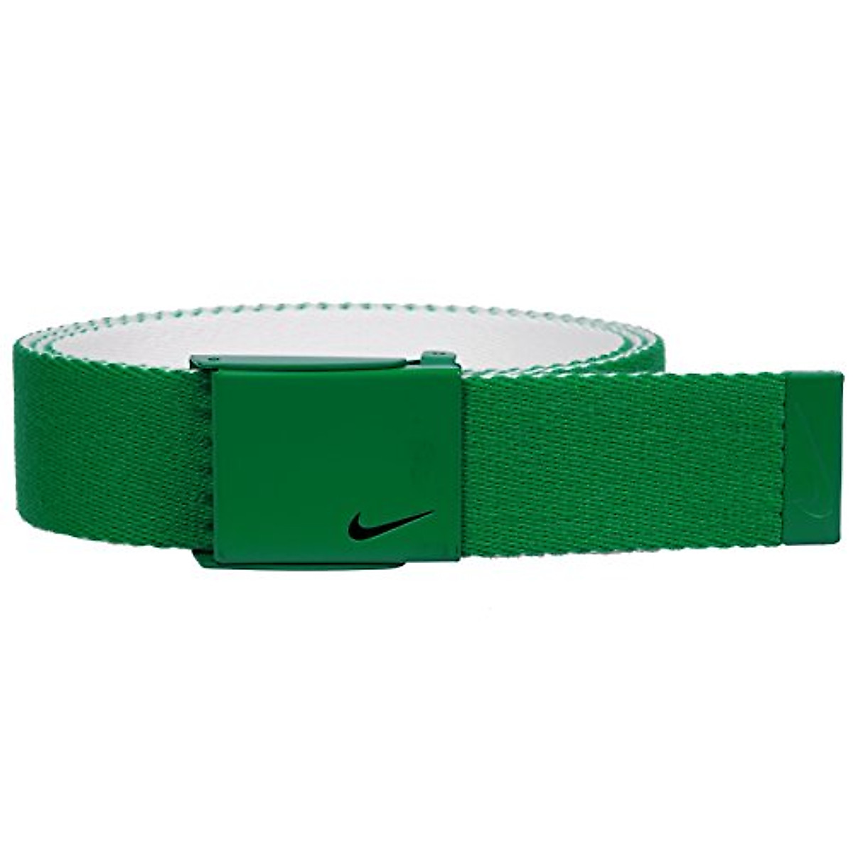 Nike Men's New Tech Essentials Reversible Web Belt, Pine Green/White, One Size