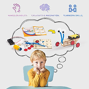 STEM Kits for Kids Ages 8-10-12, Robot Building Crafts Kit for Boys Age 6-8, Wood Science Projects, 3D Wooden Puzzles, Woodworking Model Stem Toys for 5 6 7 8 9 10 11 12 13+