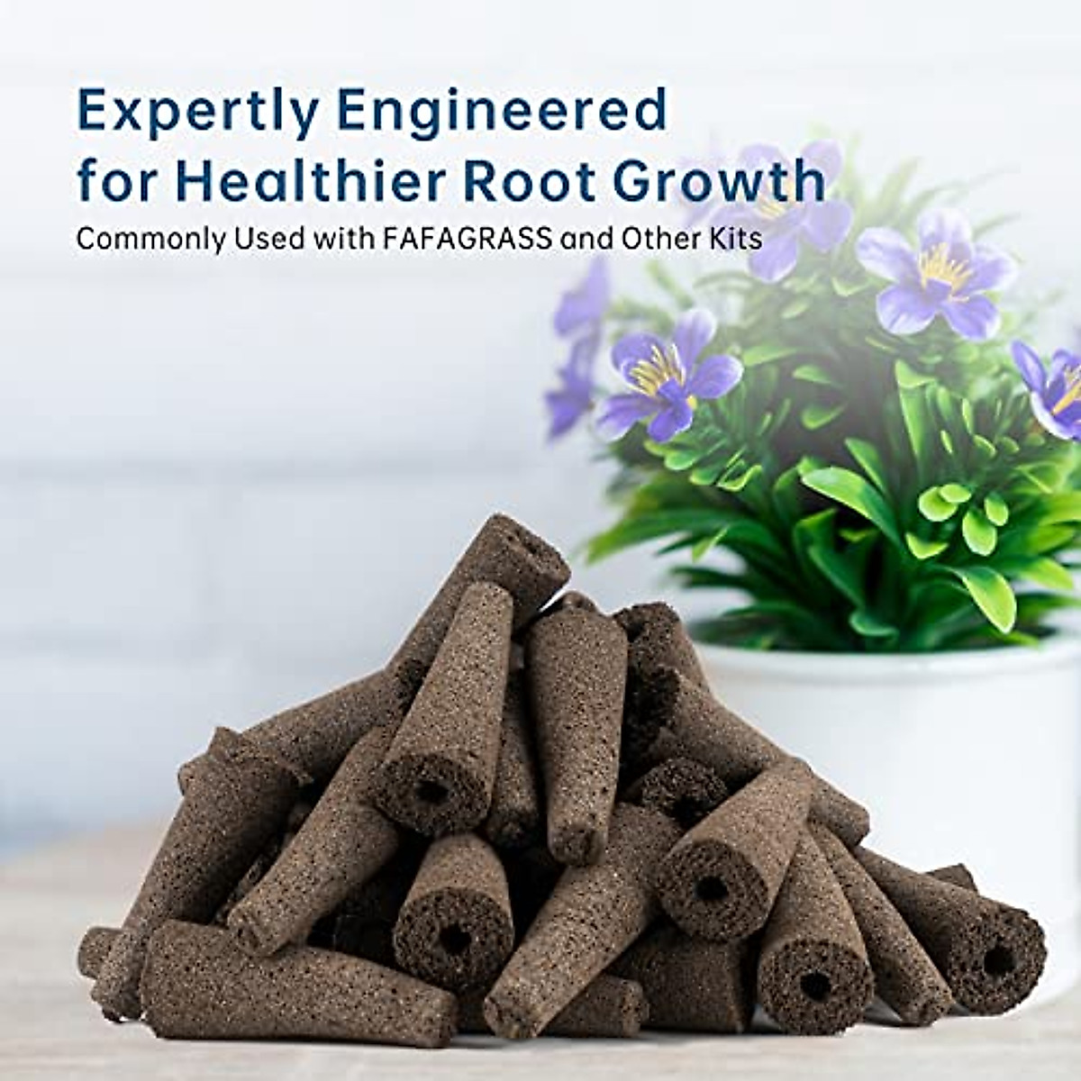 FAFAGRASS Grow Sponges 30 Pcs Replacement for Aerogarden, Eco-Friendly Seed Pods for Indoor Garden Grow Sponges for Hydroponics Growing System Seed Starter kit