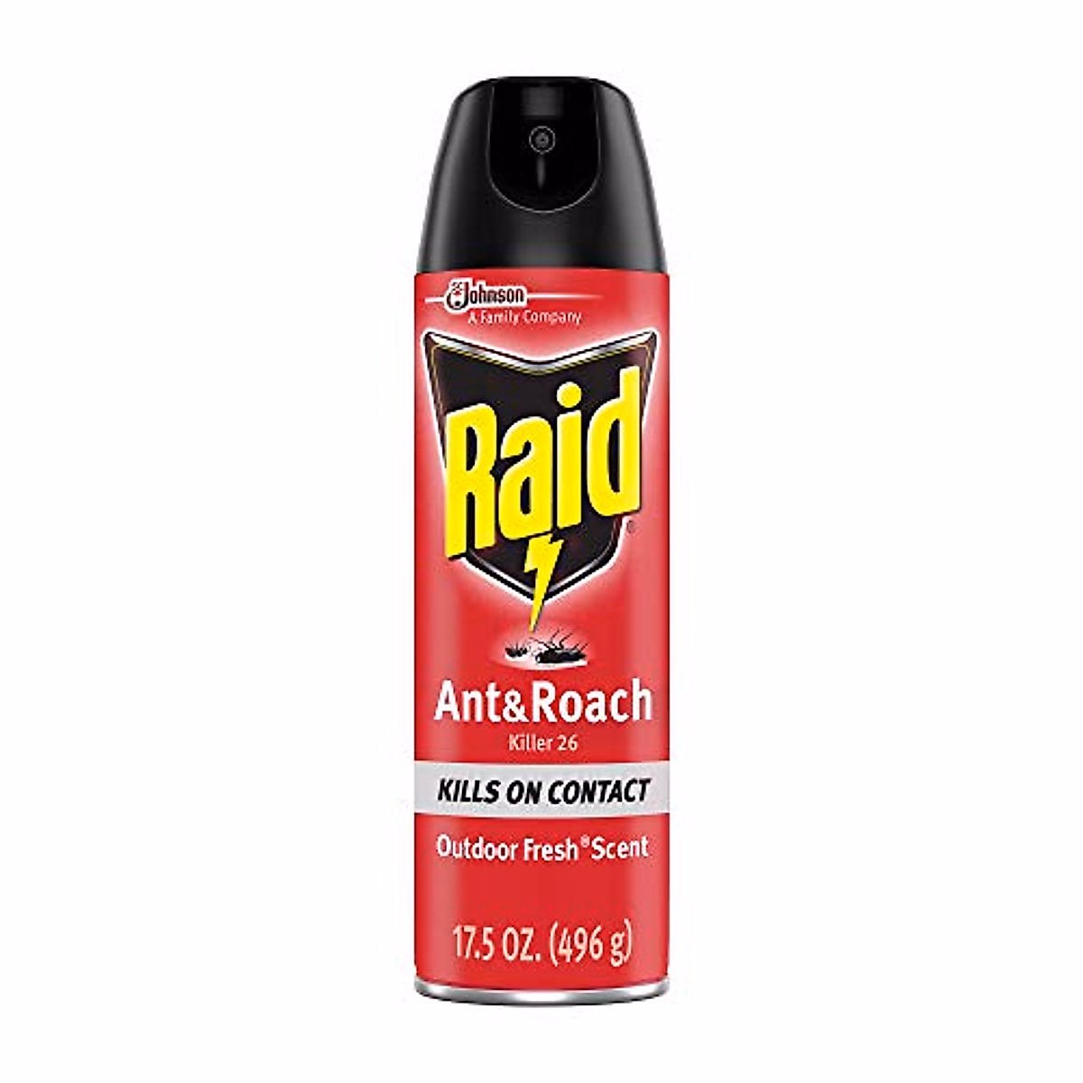 Raid Ant & Roach Killer Spray For Listed Bugs, Keeps Killing for Weeks, Fresh Scent, 17.5 oz