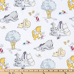 Hobby Lobby Pooh Togetherish Cotton Calico Fabr -1 Yard Piece