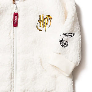 Harry Potter Hedwig Owl Toddler Boys Fleece Zip Up Costume Hoodie White 3T