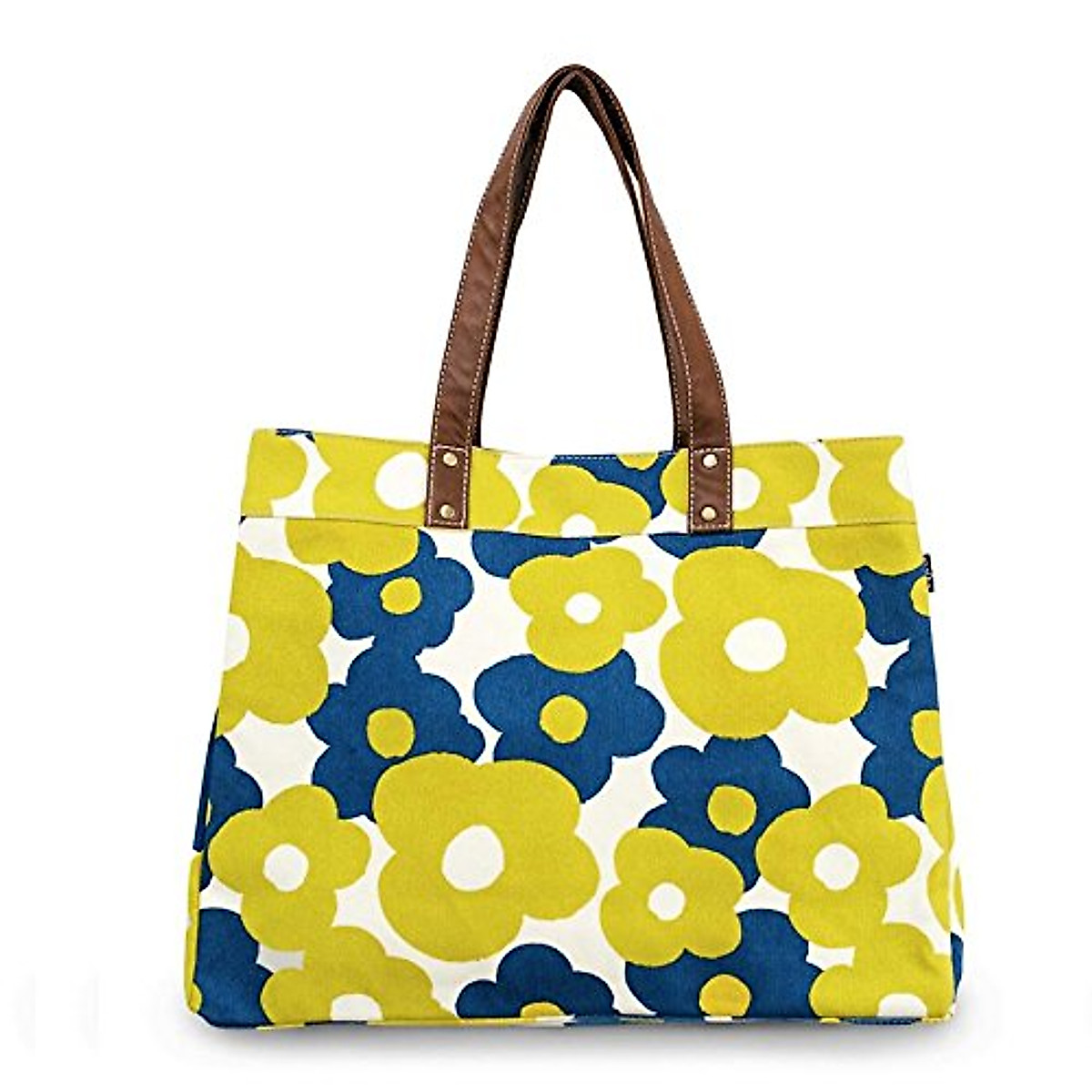 Maika Recycled Canvas Carryall Tote Bag, Hana, Blue