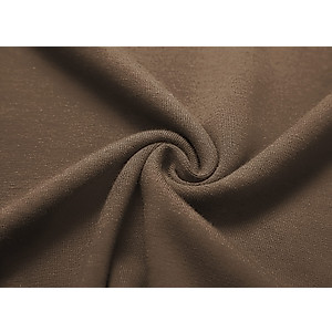 Urban CoCo Women's Turtleneck Slim Fitted Long Sleeve Sweatshirt Active Base Layer Tops Shirts (XL, Coffee)