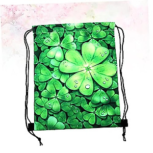 SHERCHPRY 3pcs drawstring backpack sport backpack Patricks Day Drawstring bag St Patrick Day sack party favor shopping bag printed travel bag storage bag tighten up sports bag party supplies