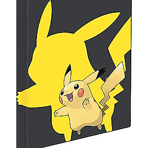 Ultra Pro: 9-Pocket Pokémon Full-View Pro Binder, Pikachu, Holds 360 Cards in Ultra Pro Deck Protector Sleeves, Durable, All Materials Made From Archival-Safe, Acid-Free, non-PVC Material