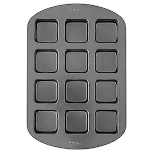 Wilton Perfect Results Premium Non-Stick Bar Baking Pan, 12-Cavity, Steel
