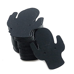 50 Pcs Blank Earring Holder Cards Kraft Paper Cactus Shape Card for Display Jewelry Earring Studs Dangle Earrings