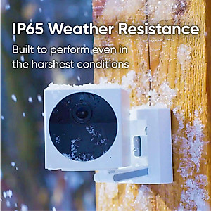 WYZE Cam Outdoor Starter Bundle (Includes Base Station and 1 Camera), 1080p HD Indoor/Outdoor Wire-Free Smart Home Camera with Night Vision, 2-Way Audio, Compatible with Alexa, White (Renewed)