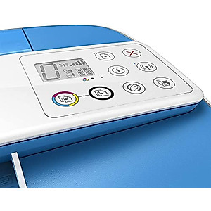 HP DeskJet Wireless Color Inkjet Printer All-in-One with LCD Display - Print Scan Copy and Mobile Printing Ultra Compact NeeGo 6 ft Printer Cable, Blue