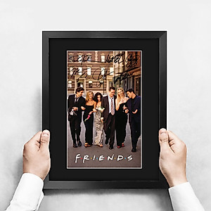 HWC Trading Framed 11" x 14" Print - Friends TV Show Poster Signed Gift Mounted Printed Autograph Gifts Photo Picture Display