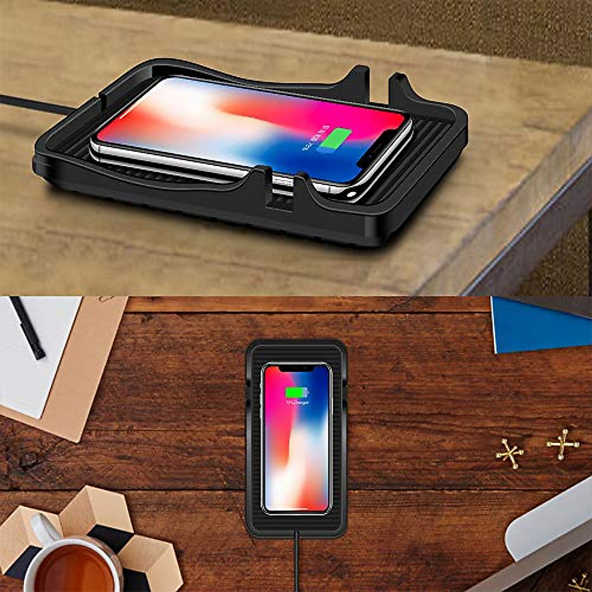 Wireless Charging Pad for Car 15W 10W 7.5W Qi Fast Wireless Car Charger Pad Car Phone Holder Wireless Charger Mount for iPhone 14 13 12 Pro Max 11 8 Plus X XR Xs Samsung S21 S20 S10 S9 Note 9 LG