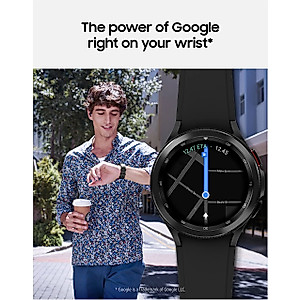 SAMSUNG Galaxy Watch 4 Classic 42mm Smartwatch with ECG Monitor Tracker for Health, Fitness, Running, Sleep Cycles, GPS Fall Detection, Bluetooth, US Version, Silver