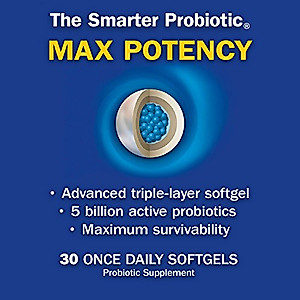 Nature's Way Probiotic Pearls Max Potency for Men and Women, Digestive and Immune Health Support* Supplement, 30 Softgels