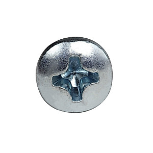 Rok Hardware #6 x 3/4" Coarse Deep Thread Pan Head Screws Wood Work MDF Zinc ROKS6X34PPCZP (100 Pack)