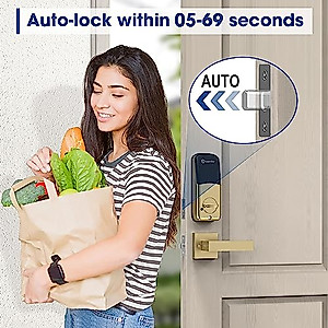 Smart Lock,Door Lock with Keypad-Keyless Entry Keypad Smart Deadbolt
