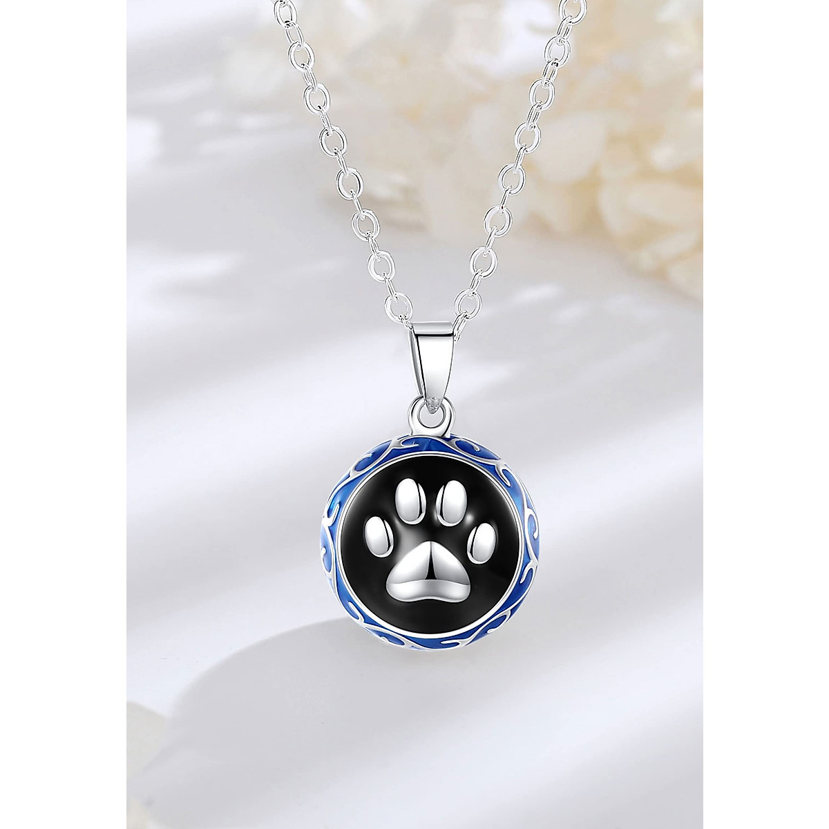 AEONSLOVE Dog Mom Gifts for Women Harmony Ball Necklace Angel Chime Caller Necklace Balls Llamador De Angeles Chime Ball Necklace Bola Necklace Pregnancy Necklace Chime Ball Chime Necklace 30 & 45