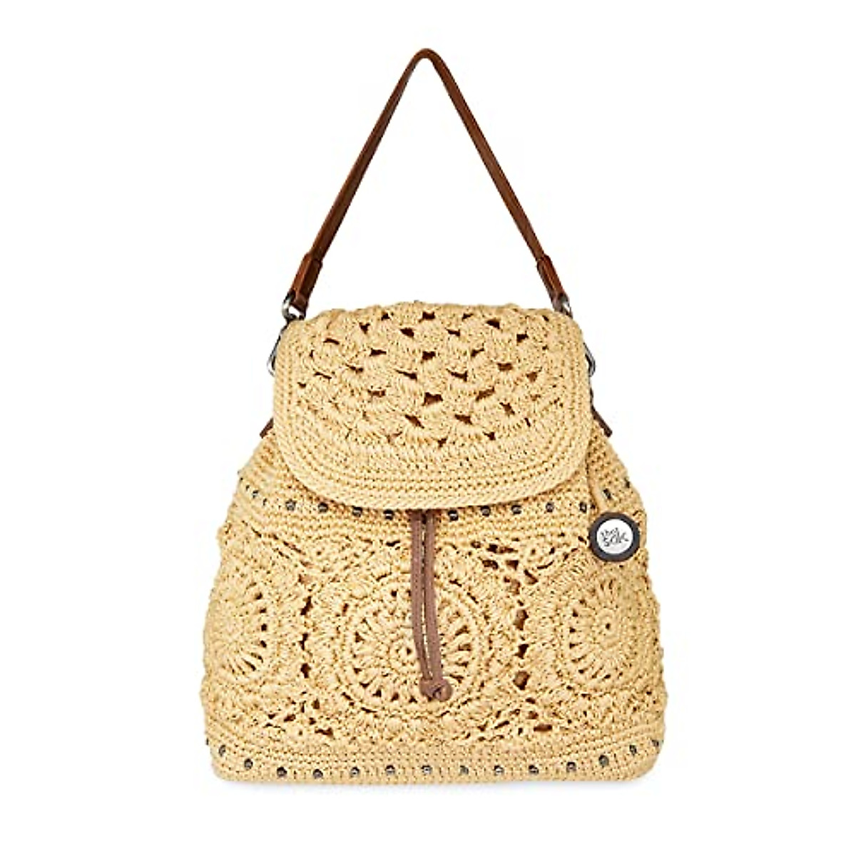 the sak womens Hand-crochet Sayulita Hand Crochet Backpack, Marzipan Medallion, One Size US
