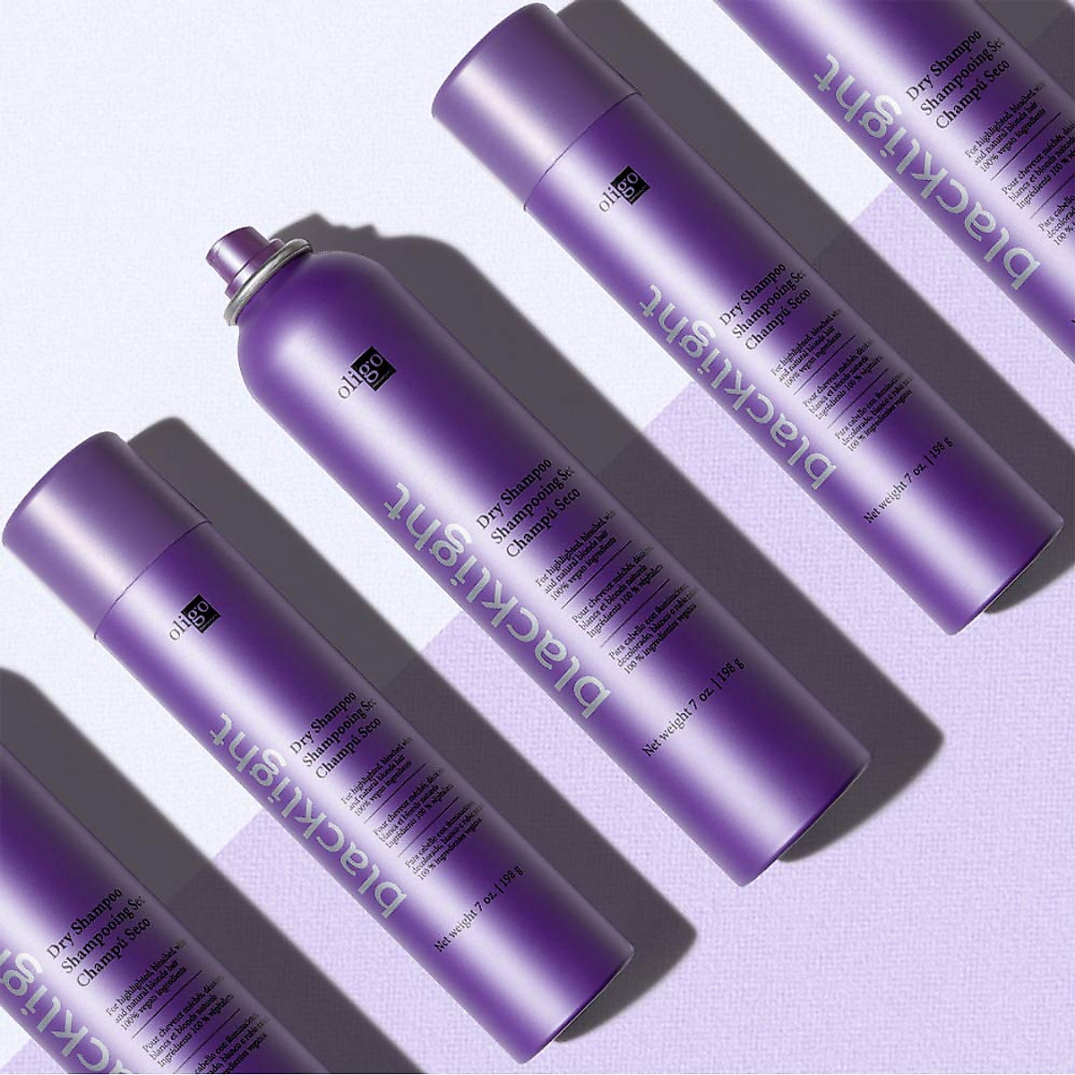 Oligo Professionnel - Blacklight Dry Shampoo for all hair types - Vegan - Weightless volume - Leaves hair feeling clean - Neutralizes odor - Residue free - 7oz