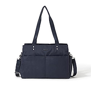 Baggallini The Only Bag - Multi-Compartment Crossbody Tote Bag for Women, French Navy