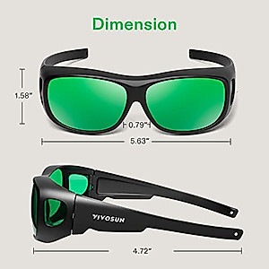 VIVOSUN 2-Pack Indoor Hydroponics LED Grow Room Glasses with Glasses Case