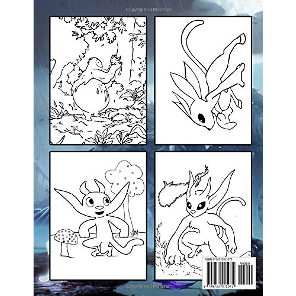 Ori And The Will Of The Wisps Coloring Book: 30+ Coloring Pages. Unique design, creative, Exclusive Artistic Illustrations for Fans of All Ages.