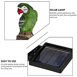 Uonlytech Solar Lantern Bird Stake Solar Parrot Outdoor Patio Decor Solar Light Parrot Garden Decorations Solar Lights for Yard Garden Landscape Green Parrot Patio Figurine Light Outdoor Solar Lights