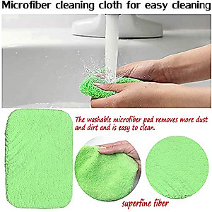 ZWZCYZ Car Window Cleaner, Windshield Cleaner Car Cleanser Brush Windshield Cleaning Tool Set with Detachable Handle 4Pcs Microfiber Cloths and Spray Bottle for Auto Windshield Wiper,Use Wet or Dry