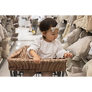 Pobi Baby Premium Multi-Use Cover - Nursing Cover, Baby Car Seat Covers, Shopping Cart, High Chair, and Breastfeeding Cover - Ultra-Soft, Stretchy, Woodland Scarf for Baby and Mom (Wildlife Brown)