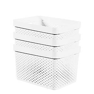 Curver Storage Basket, White, One Size (248636)