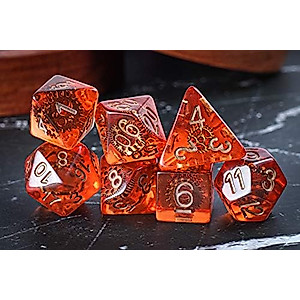 Steampunk Gear DND Dice Set for Dungeons and Dragons Gifts, D&D, D and D, Pathfinder, Accessories, D20, Polyhedral, Resin Dice, Metal, Dice Tray, Tower, Bag, Box