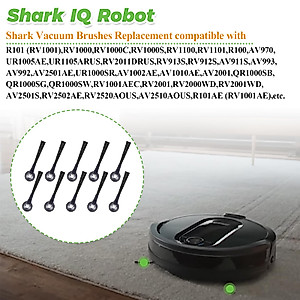 102KY1000 Side Brushes Replacement for Shark IQ Robot Replacement Part RV912S RV1100 R100 R101AE RV1001AE RV1000 AV911S AV1010AE AV2501AE RV2011DRUS Shark Vacuum Brushes Replacement 102KY1000 (10Pack)