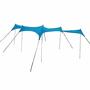 Neso Party Tent, 8 Ft Height, 11X22 Ft, 23 Pounds, Canopy Event Tent for On and Off The Beach (Teal)