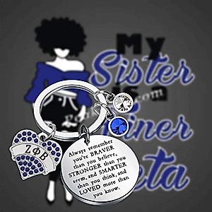 WSNANG Finer Women Keychain Greek Sorority Gift (ZB KC)