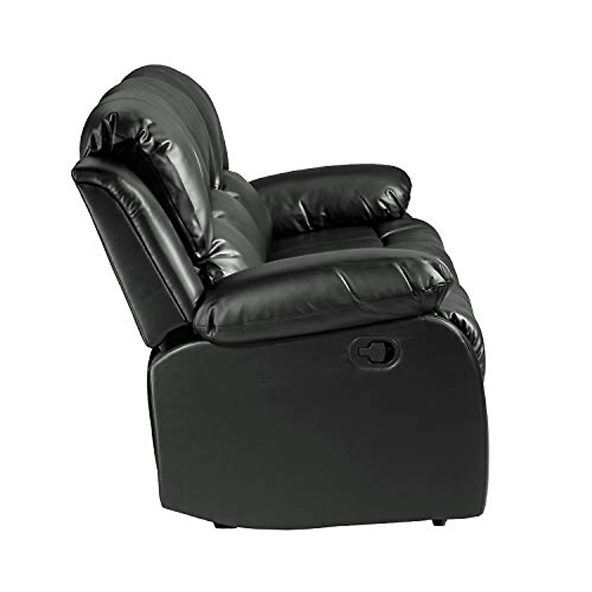 Lexicon Baluze Double Reclining Sofa, Black