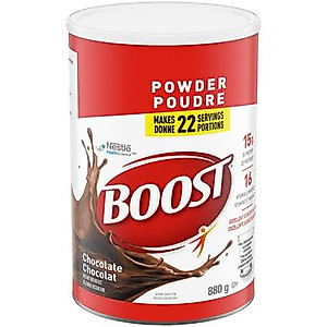 BOOST Nutritional Powder Instant Breakfast Drink Mix Chocolate 880g/31oz {Imported from Canada}