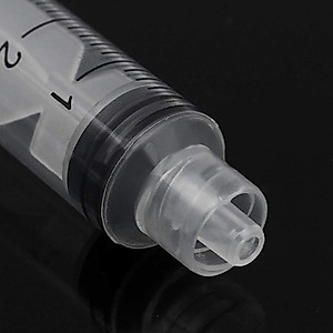 5 Pack 5ml Syringes 1.5'' Blunt Tip Needle Storage Caps - Glue Applicator, Oil Dispensing